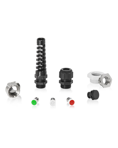 080TU0709-6IO - Push-button box in PA + glass fibre 70x90x63 with 2 ...