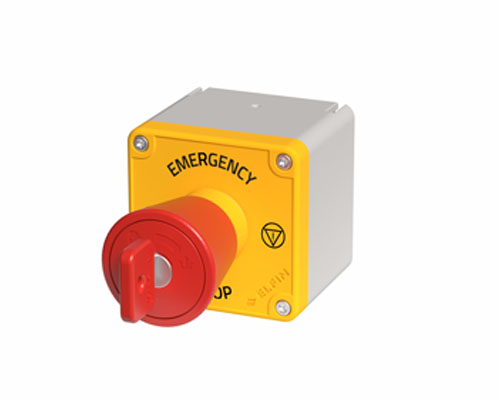 080TU0707-6GC01 - Push-button box in PA + glass fibre 70x70x63 yellow ...